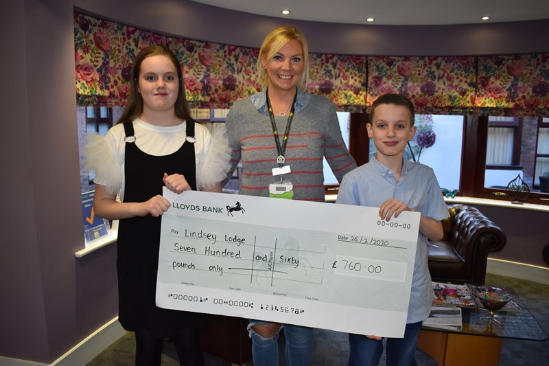 Ella and Finley raise £760 - Lindsey Lodge Hospice