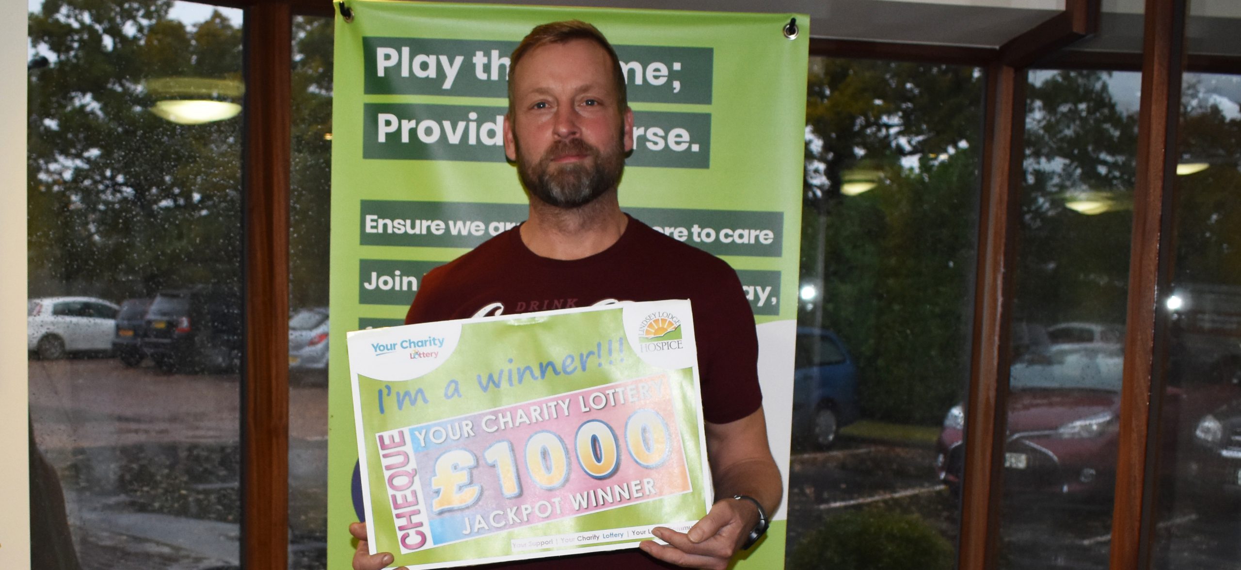 Congratulations to our latest lottery winner - Lindsey Lodge Hospice