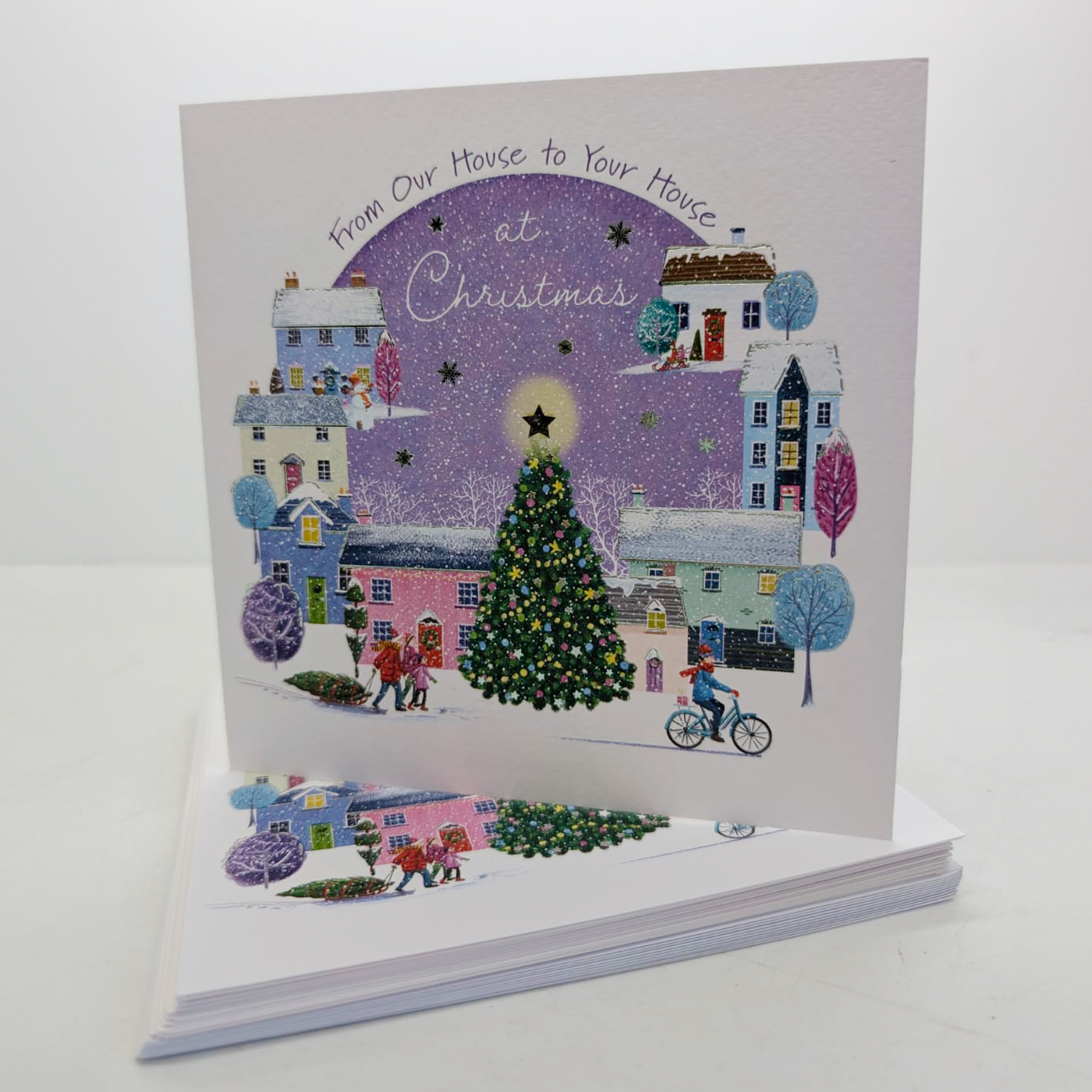 SOLD OUT - Village Tree Christmas Cards (Pack of 10) - Lindsey Lodge ...