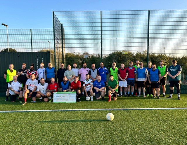 Man Vs Fat footy team organised a charity football match at John ...